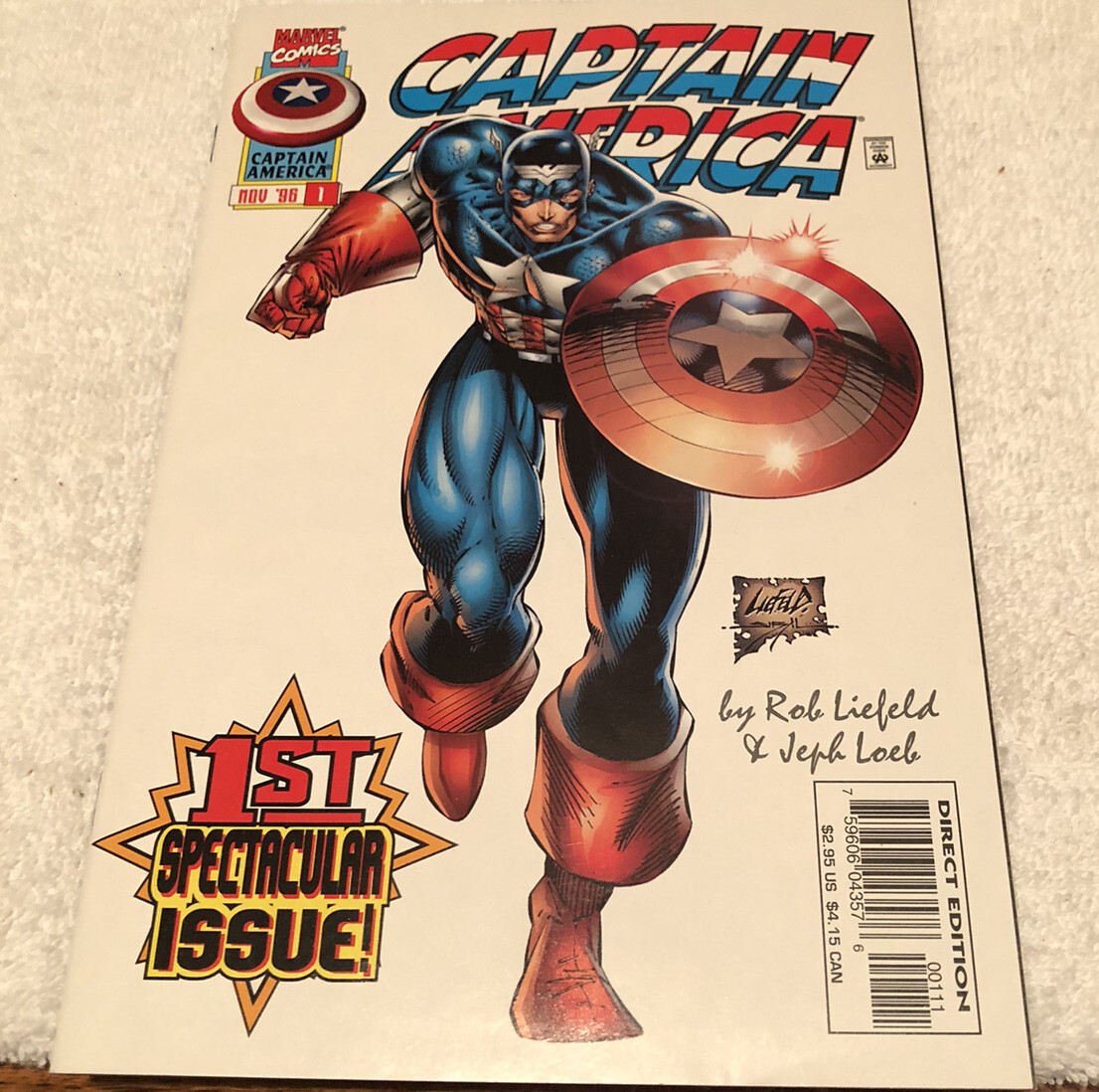 Captain America #1 (1996 Marvel, Vol. 2 Iss1 ) 1st Rikki Barnes ...