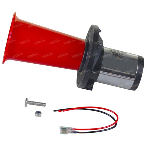 RED Klaxton Vintage Old Style Car Horn AHH-OOO-GAH 12volt Electric Hot ...
