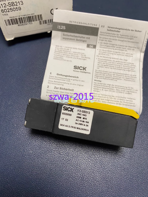 1pcs New SICK safety switch i12-SB213 6025059 i12S EN/DIN 50047 | eBay