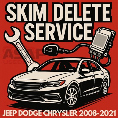 SKIM DELETE SERVICE SECURITY REMOVAL ECM ECU CHRYSLER DODGE JEEP RAM ...