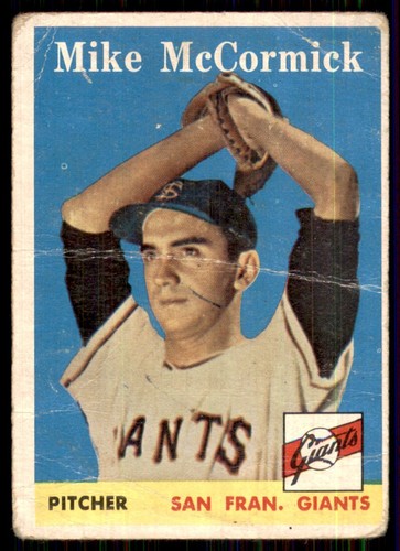1958 Topps CREASED/CREASES #37 Mike McCormick San Francisco Giants | eBay