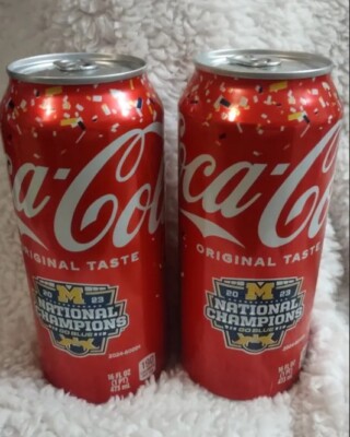 2-2023 Michigan Wolverines Football National Championship Coca-Cola 16 ...