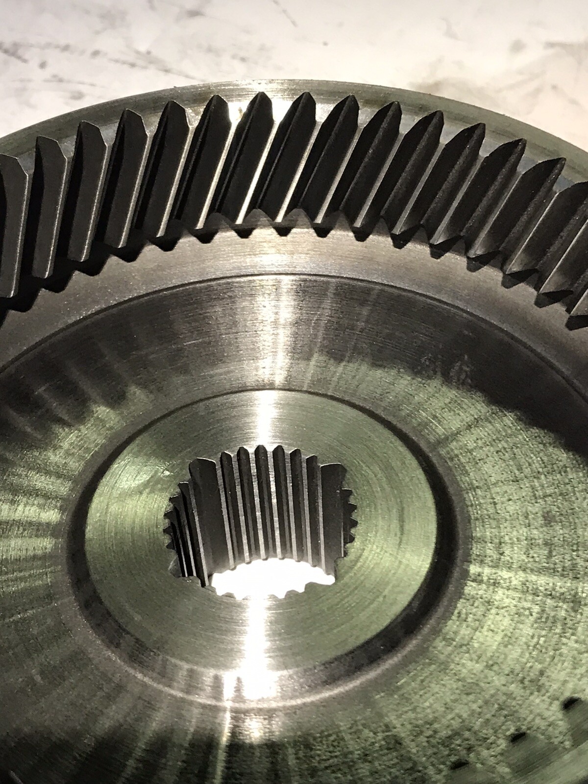 GM 4L80E TRANS REAR RING GEAR ANGLED TEETH WITH 4 DEEP INNER SPLINE ...