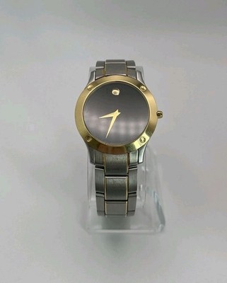 Movado Verso Gold Bezel Stainless Steel Women’s Watch | eBay