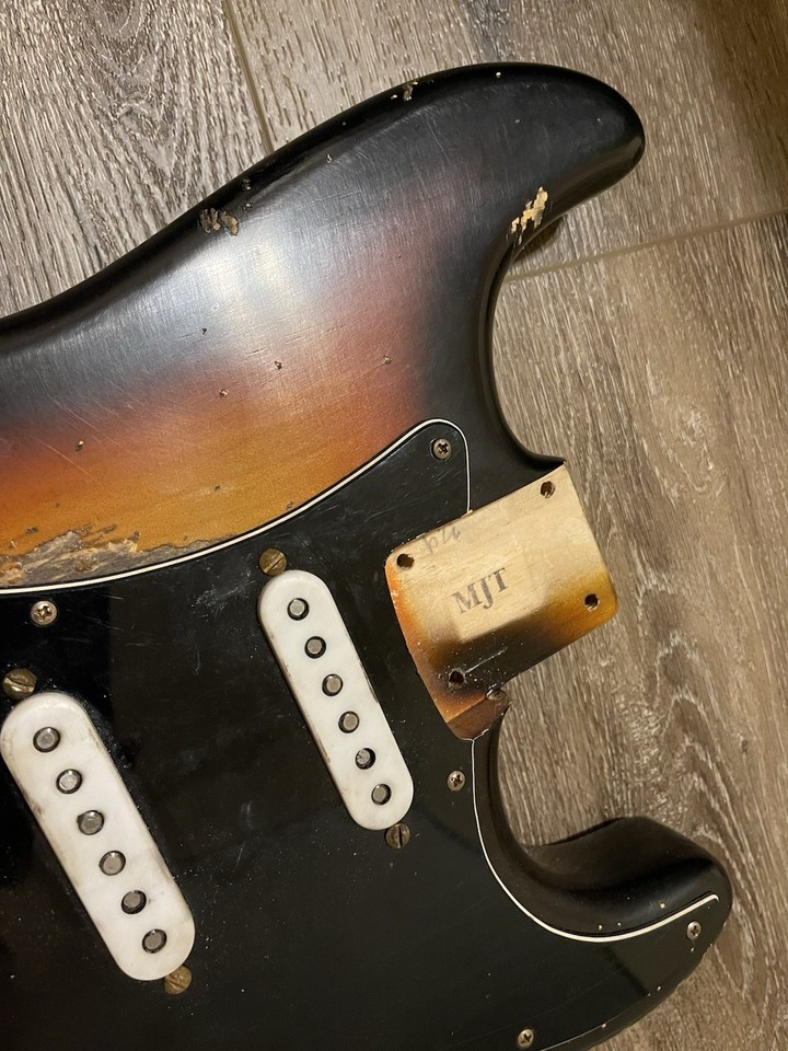 MJT SRV Relic Stratocaster Body Fender Custom Shop Nitro 60s 62 One ...