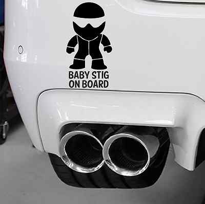 Baby Stig On Board Car Decal Top Gear Stig Baby on Board Stock Car ...