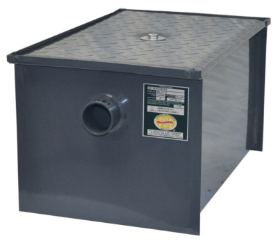 GT-100 Grease Trap Interceptor 100 lbs Oil Capcty 50 GPM Rate Flow PDI ...