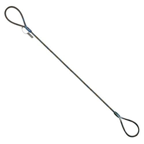 1/2" x 12' Wire Rope Sling Eye & Eye Rigging Cable Flemish Eyes 5,000 ...
