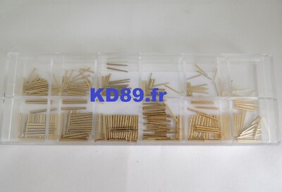 Assortment of 300 pins in brass for clocks and alarm clocks MADE IN ...