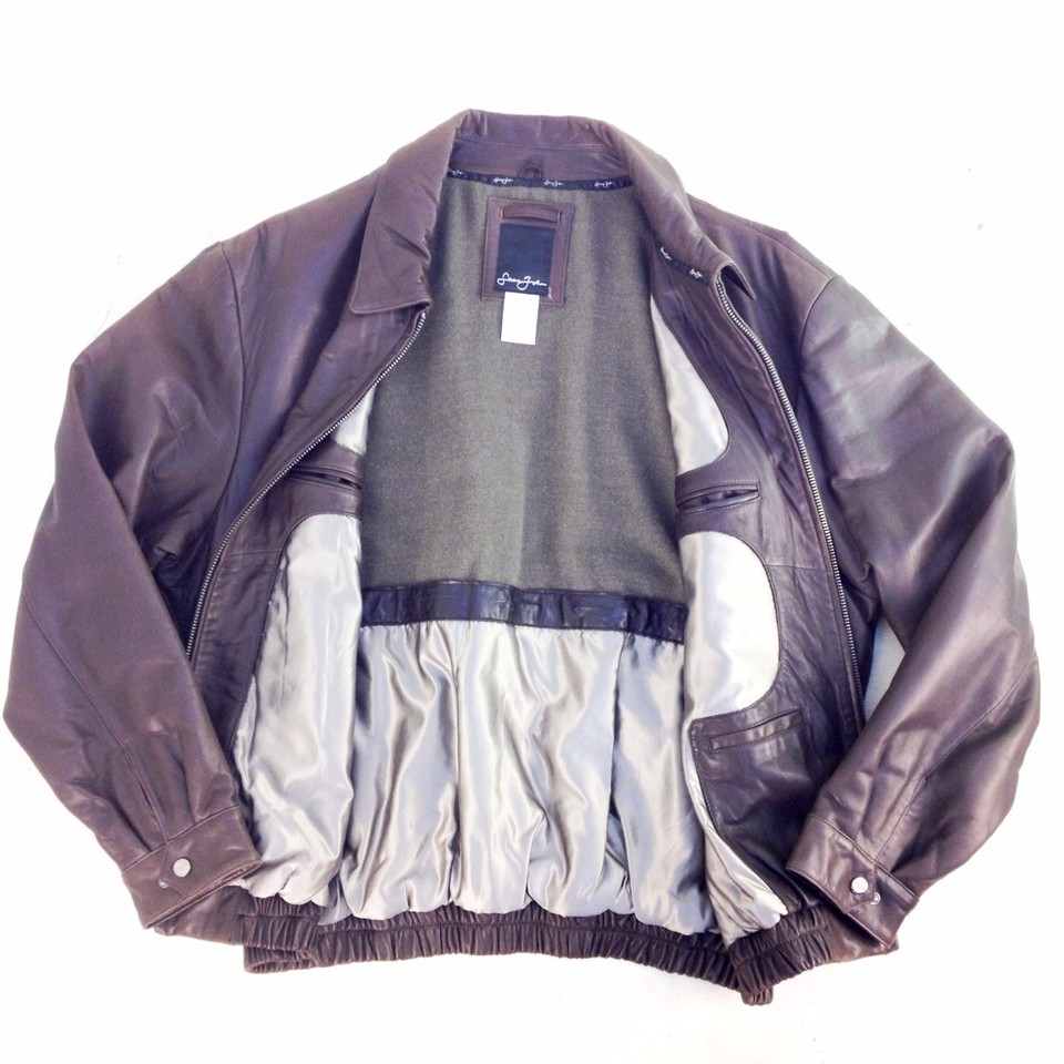 Sean John, Men Leather Bomber Jacket, SJ Q07282 TOKYO ROAD | eBay