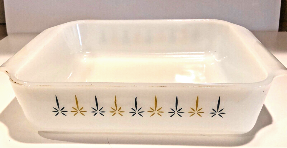 Anchor Hocking Fire King Square Casserole Pan #435 Candle Glow 8x8 ...