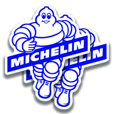 MICHELIN MAN DECAL 2 Stickers Bogo Car Bumper Truck | eBay