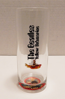 Vintage BEATLES YELLOW SUBMARINE DRINKING GLASS FEATURES RINGO 10 OZ ...