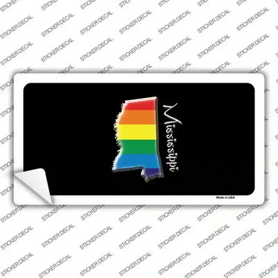 Mississippi Gay Pride Rainbow Flag Vinyl Decal Stickers - Various Sizes ...