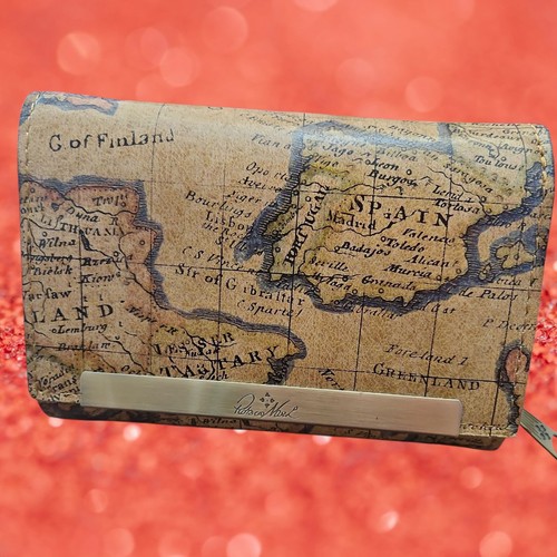 Patricia Nash NAZARI Leather Bifold Wallet - European Map Womens Wallet ...