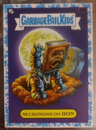 NECRONOMICON RON 56b Garbage Pail Kids Book Worms Blue gpk Card 20/99 ...