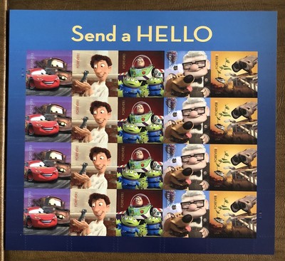 United States Send A Hello Pixar Sheet Mint Never Hinged In Original ...