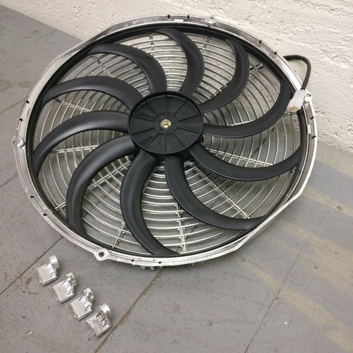 1981 Ford F700 16 Inch Chrome Radiator Fan 12v standard automotive ...