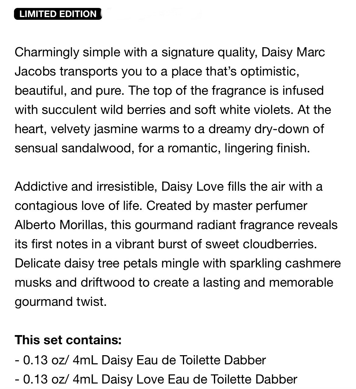 Marc Jacobs Fragrances Mini Daisy Perfume Set 💯Auth*Limited Edition🎁New ...