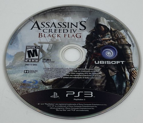 Assassins Creed IV: Black Flag Disc Only ps3 (Sony PlayStation3) TESTED ...