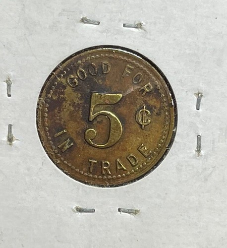 Early Plainview M.N. 5 Cents Trade Token Small Town | eBay