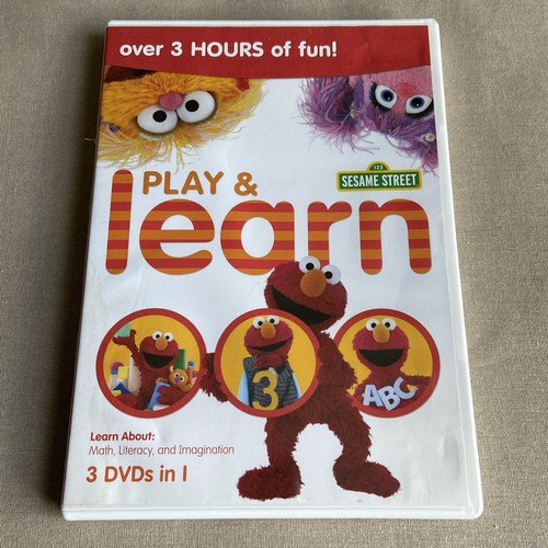 Sesame Street Play & Learn Math Literacy Imagination (DVD 3-in-1 ...