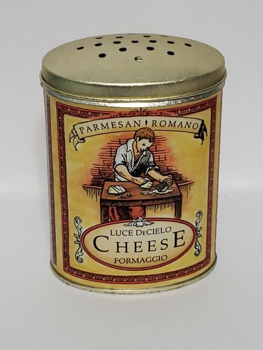 Luce DeCielo Cheese Formaggio Parmesan & Romano Tin Shaker Empty | eBay