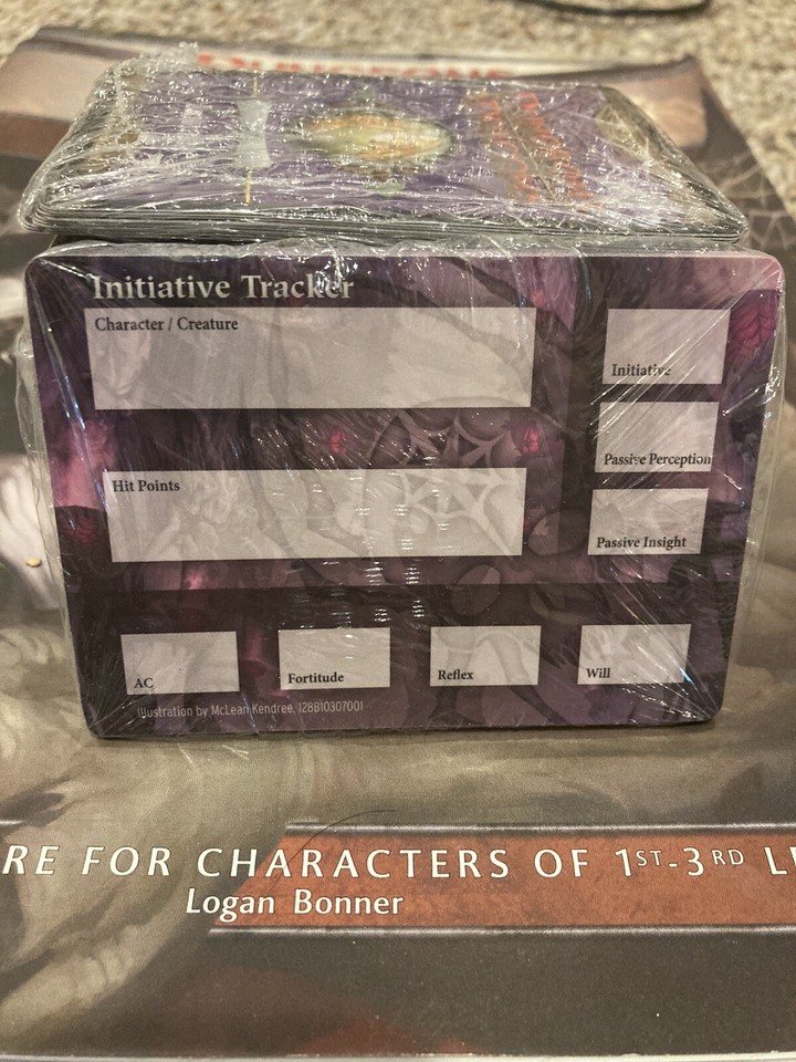 D&D 4th Edition Dungeons and Dragons Initiative Tracker Cards Sealed DM ...