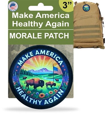 Make America Healthy Morale Patch Made in the USA Trump Maga | eBay