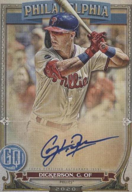 2020 Topps Gypsy Queen - Gypsy Queen Autographs Corey Dickerson #GQA-CD ...
