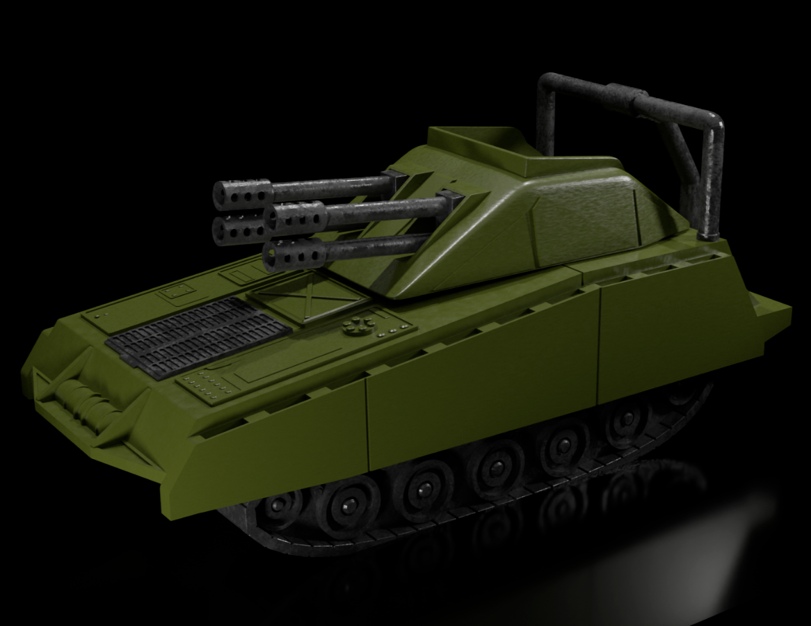 Sci Fi Armadillo Tank for 6 inch (1:12) Scale Action Figure Diorama GI ...