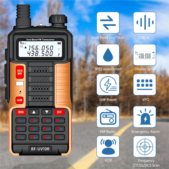 1SET BAOFENG UV10R DUAL BAND 2-WAY RADIO LONG RANGE HAM WALKIE TALKIE ...