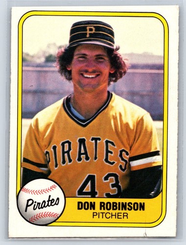 1981 Fleer #366 Don Robinson NM Pittsburgh Pirates | eBay