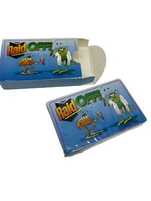 Raid OFF! Bugs Playing Cards Single Deck In Cellophane & Box SC Johnson ...
