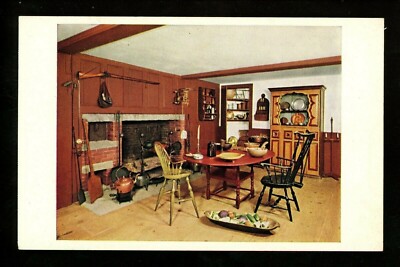 Interiors postcard Winterthur Delaware DE Kitchen duPont Winterthur ...