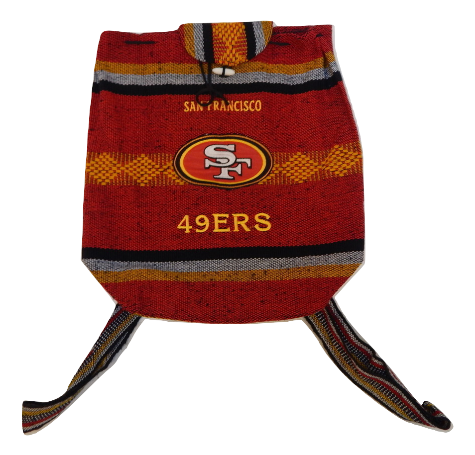 NFL Mexican Woven Backpack Drawstring Bags - NY Giants, Sooners, 49ers ...