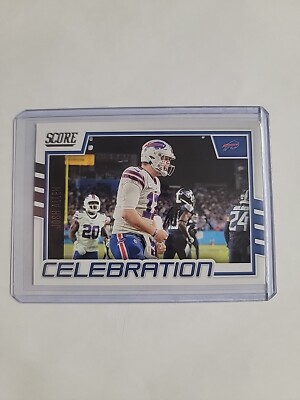 2022 Panini Score Football Gold Foil Celebration Josh Allen #C-JA Bills ...