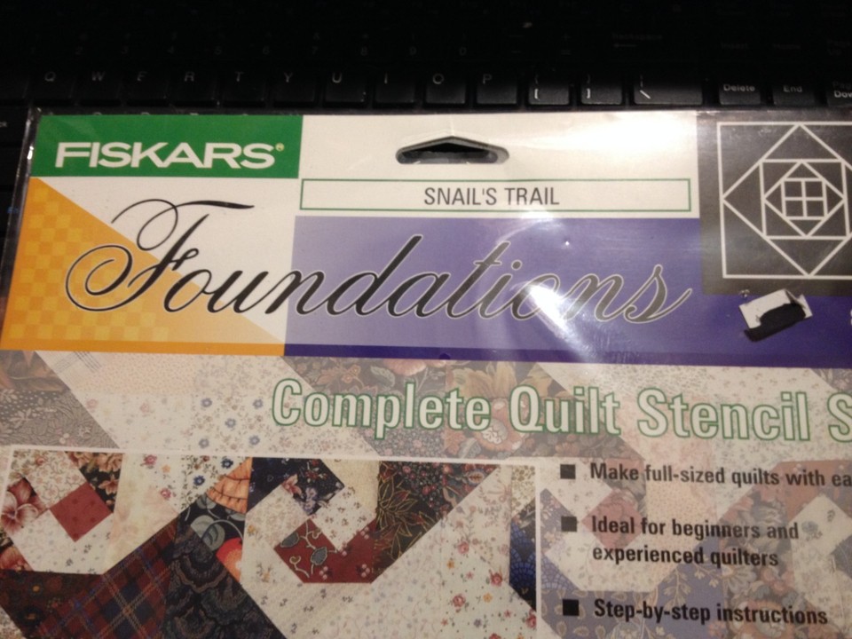Fiskars Foundations Complete Quilt Stencil Set Snail's Trail "FREE ...