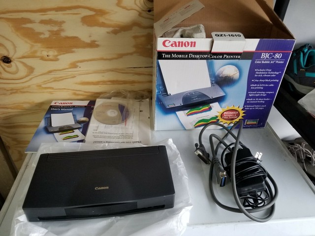Canon Bjc-80 Color Bubble Jet Portable Printer K10156 for sale online ...