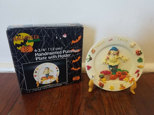 Vintage Midwestern Home Products Halloween Harvest Polyresin Plate w ...