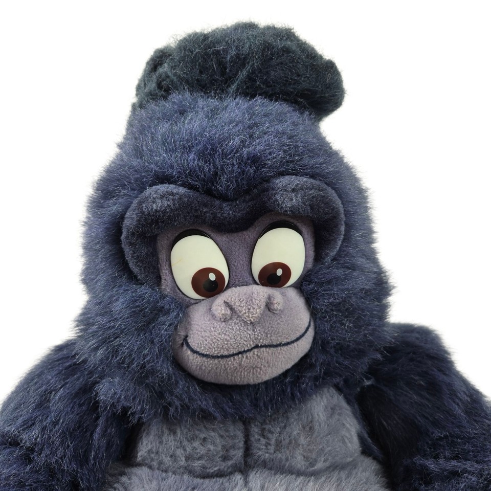 Vtg Gund Disney Tarzan Terk 28" JUMBO Blue Stuffed Plush Gorilla w ...