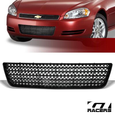 For 2006-2016 Impala/Limited Matte Black Luxury Mesh Front Lower Bumper ...