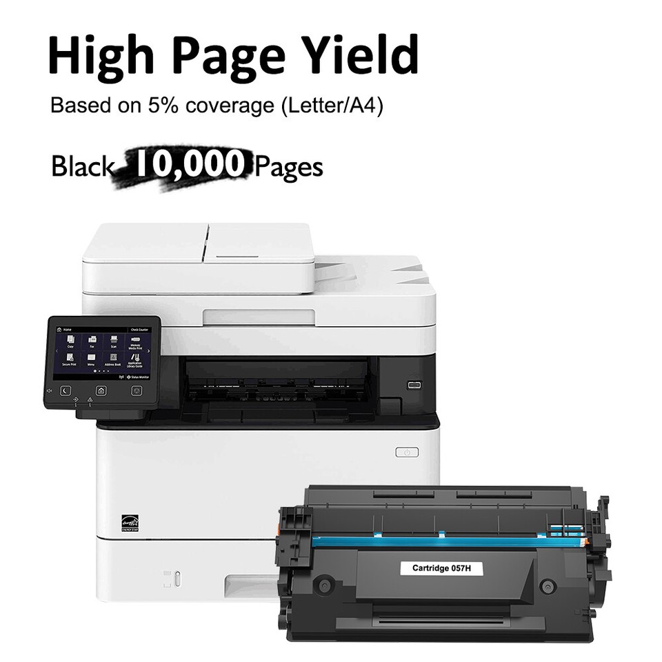 2 Pack Toner 057 Compatible With Canon 057H ImageCLASS MF445dw LBP227dw ...