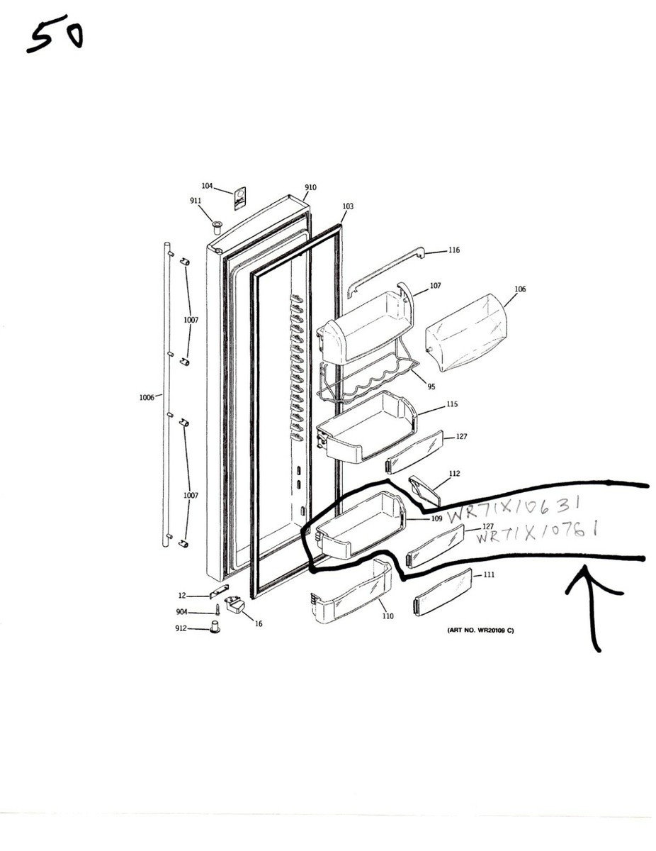 Ge Profile Refrigerator Parts Diagram