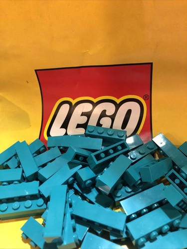 LEGO NEW #3010 1x4 DARK TURQUOISE BRICKS X25. | eBay