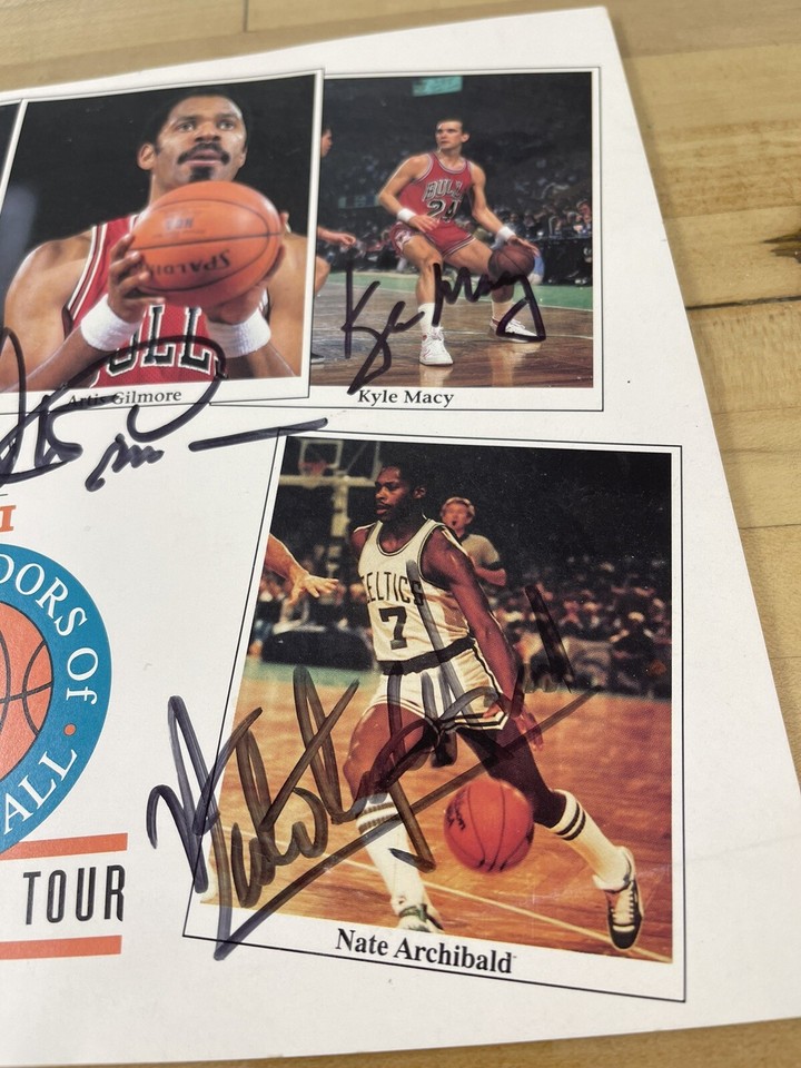 Cedric Maxwell, Walt Davis, Kyle Macy, Artis Gilmore, Bob McAdoo Signed ...