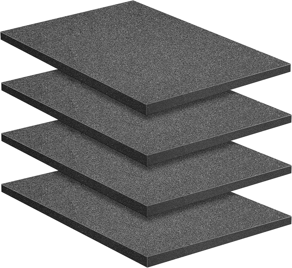 4 Pcs Polyurethane Foam Sheet-400Mm X 300Mm X25Mm Tool Box Foam Inserts ...