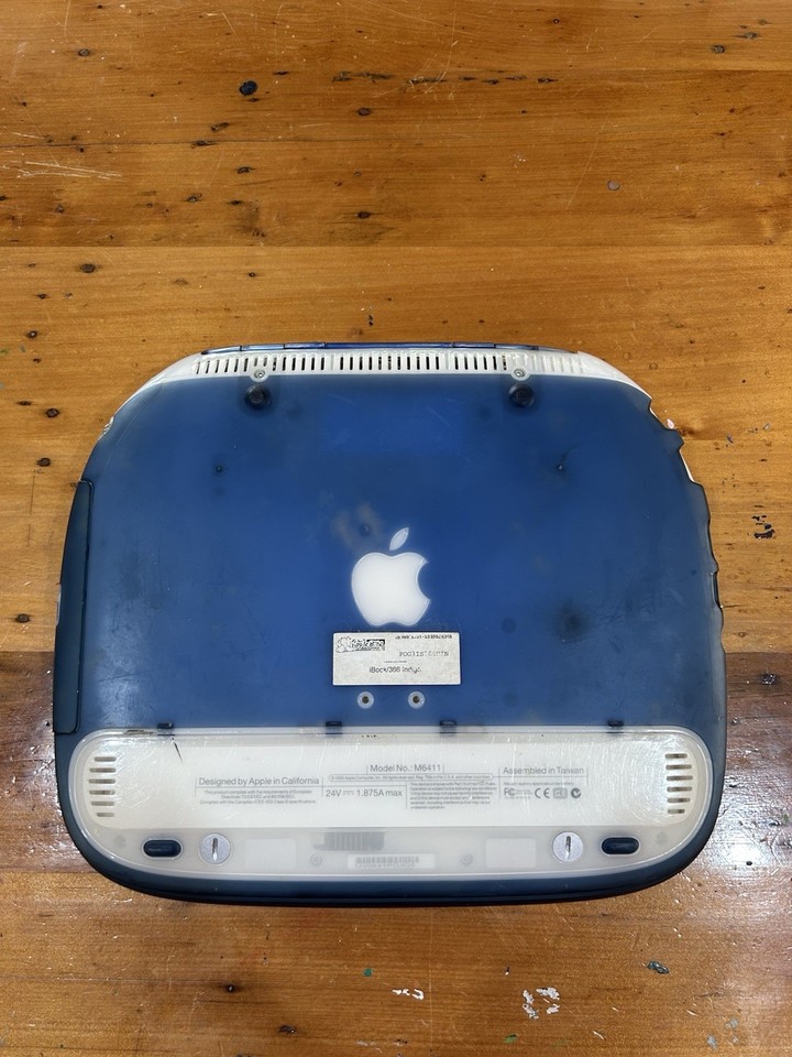 Vintage Apple iBook G3 Clamshell Indigo Blue M2453 NOT WORKING | eBay ...