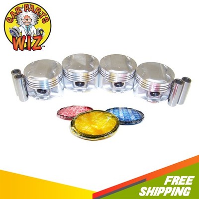 Engine Pistons and Rings 88-89 Fits Acura Integra 1.6L DOHC 16v D16A1 ...