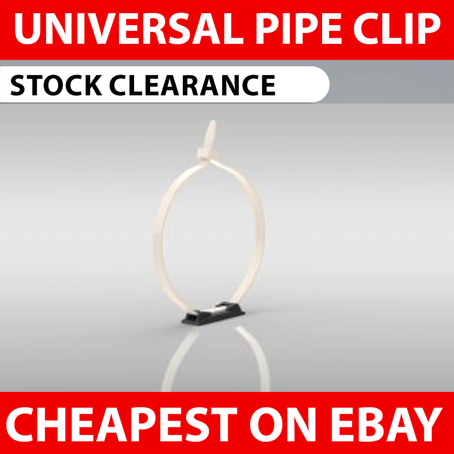 100mm Round Ducting Pipe Support Bracket Clip Wall Clamp Holder Duct ...
